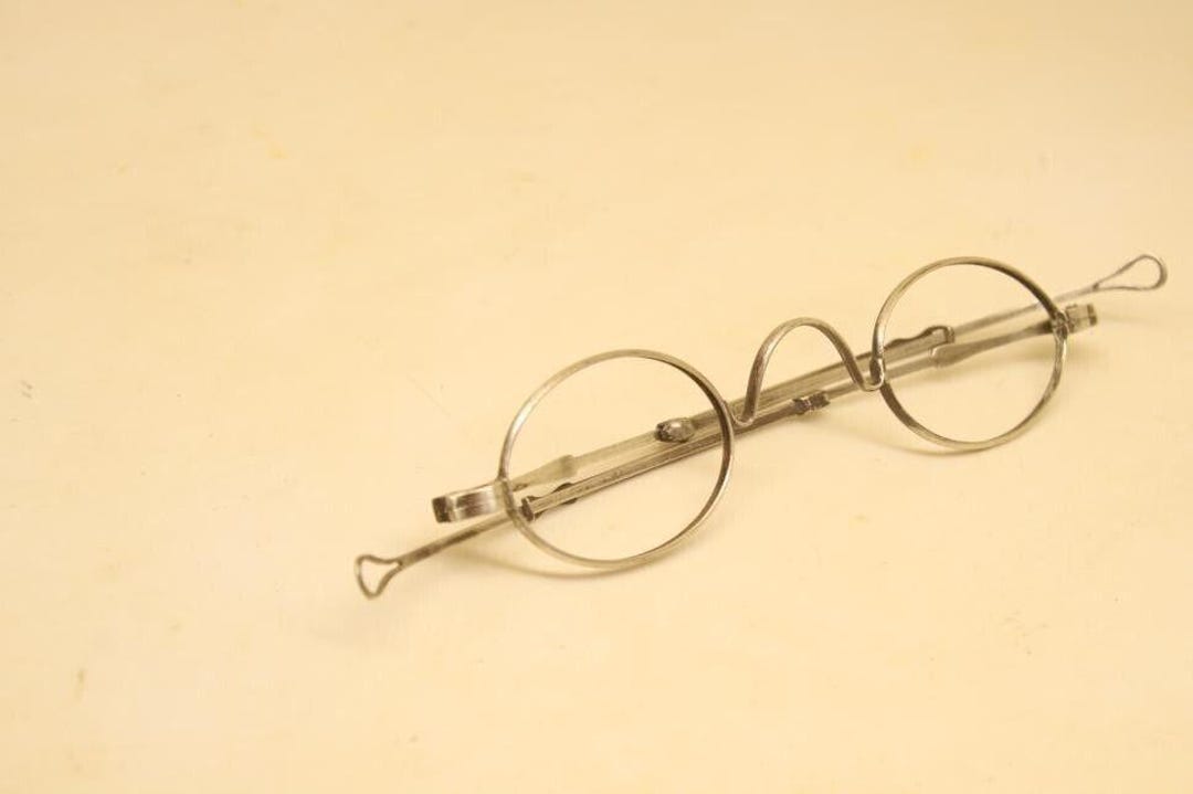Antique Eyeglasses 19th Century Pure Coin Silver Sliding Glasses ...