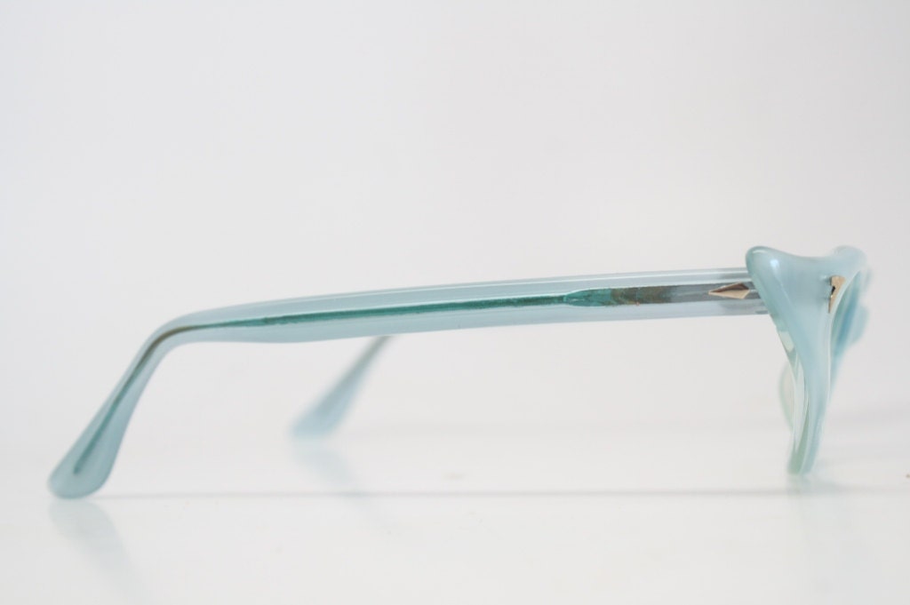 Baby Blue Cat Eye Frames NOS Vintage Cat Eye Eyeglasses - Etsy