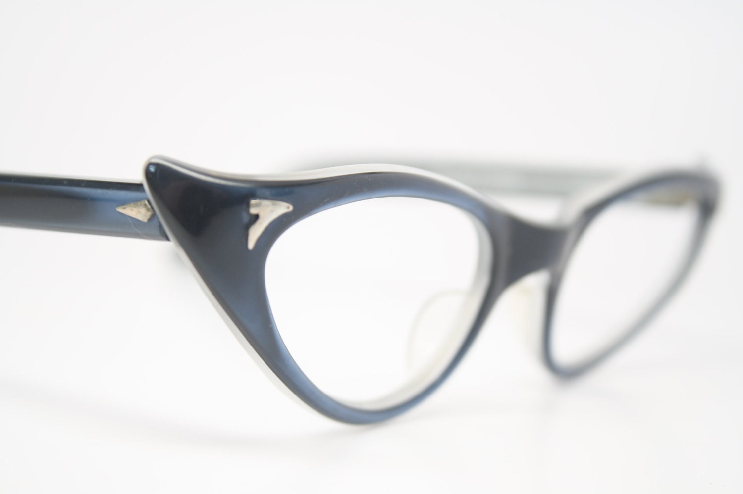 Beautiful Blue Vintage Cat Eye Glasses Retro - Etsy