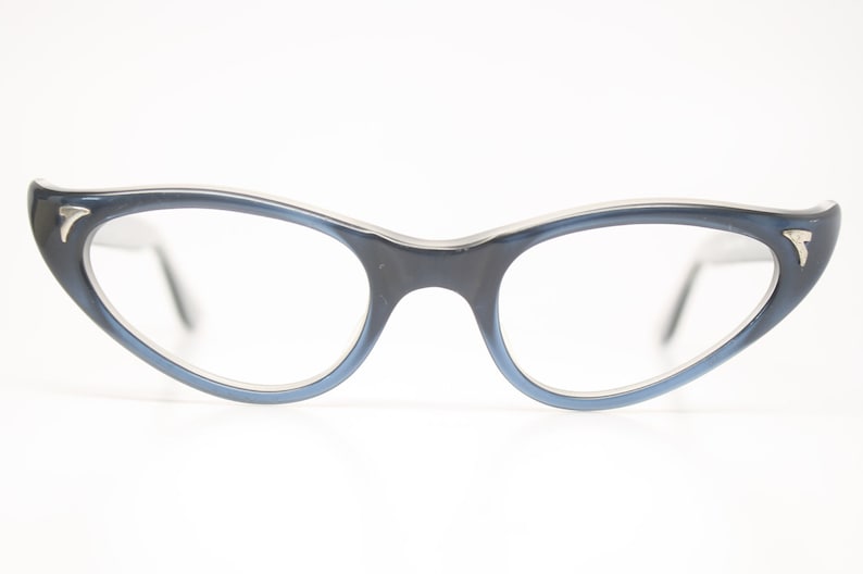Beautiful Blue Vintage Cat Eye Glasses Retro | Etsy