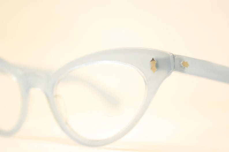 Light Blue Cat Eye Eyeglasses Vintage Cat Eye Glasses Frames - Etsy