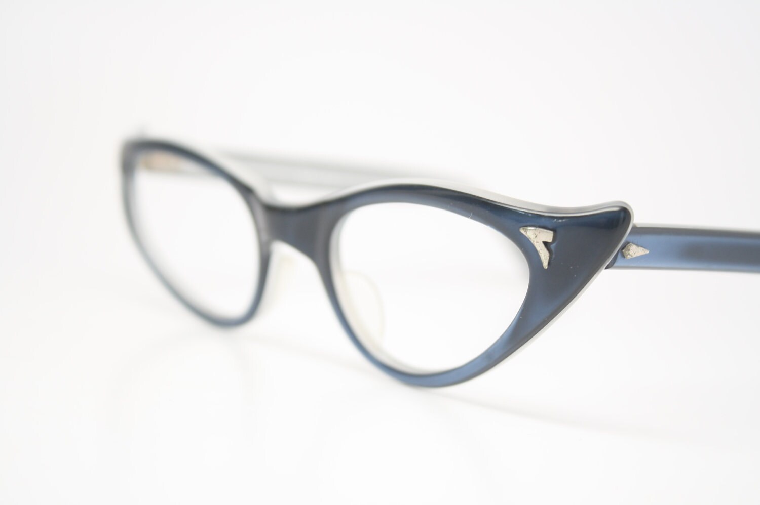 Beautiful Blue Vintage Cat Eye Glasses Retro - Etsy