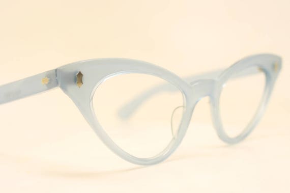Light Blue Cat Eye Eyeglasses Vintage Cat Eye Glasses Frames - Etsy