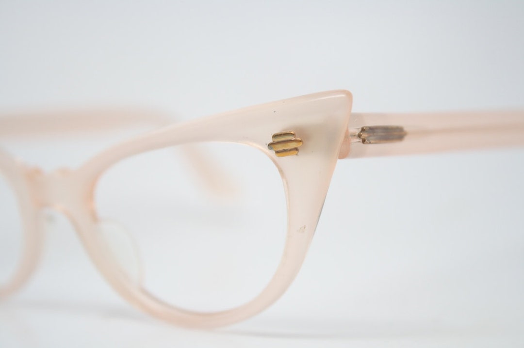 Light Pink Cat Eye Glasses Retro Vintage - Etsy