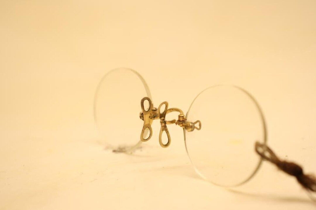 Antique Gold Hard Bridge Pince Nez Eye Glasses Vintage Eyeglasses - Etsy