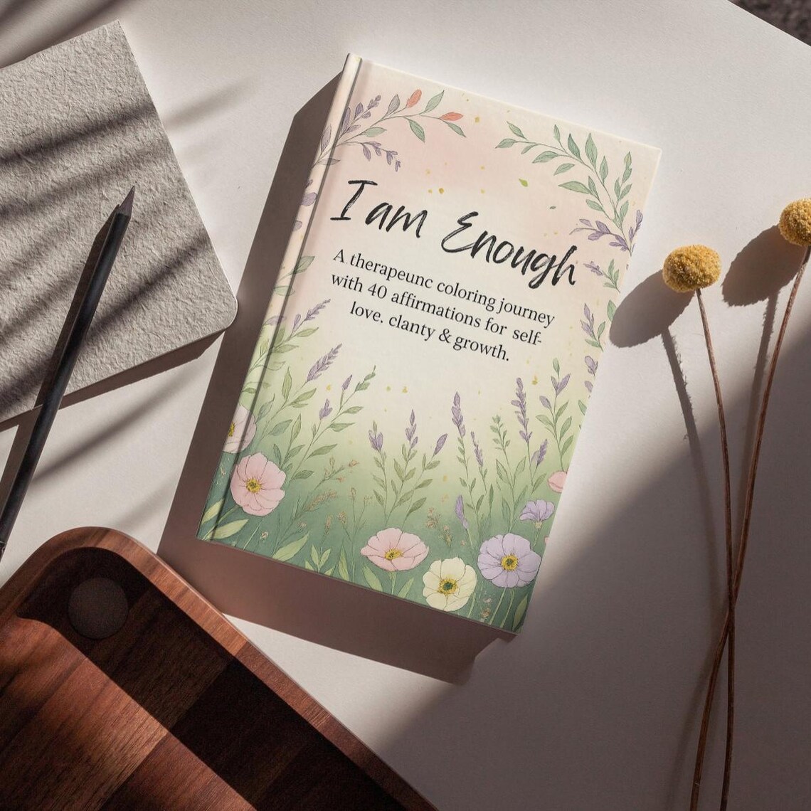 I Am Enough, Affirmation Coloring Book for Adults PDF, 40 Pages of Self ...