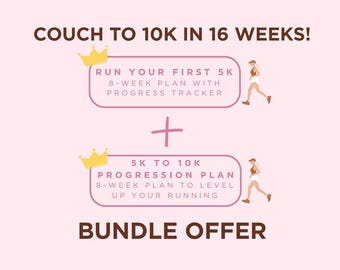 Couch to 5K | 8-week Training Plan | Beginner Running Plan | Printable ...