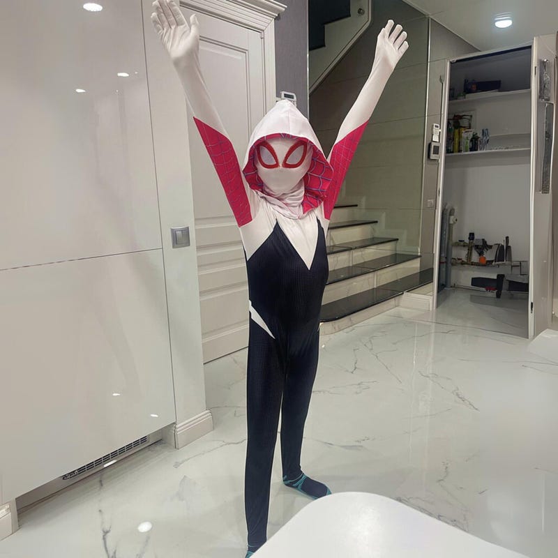 Ghost Spider Girl Mask - Etsy