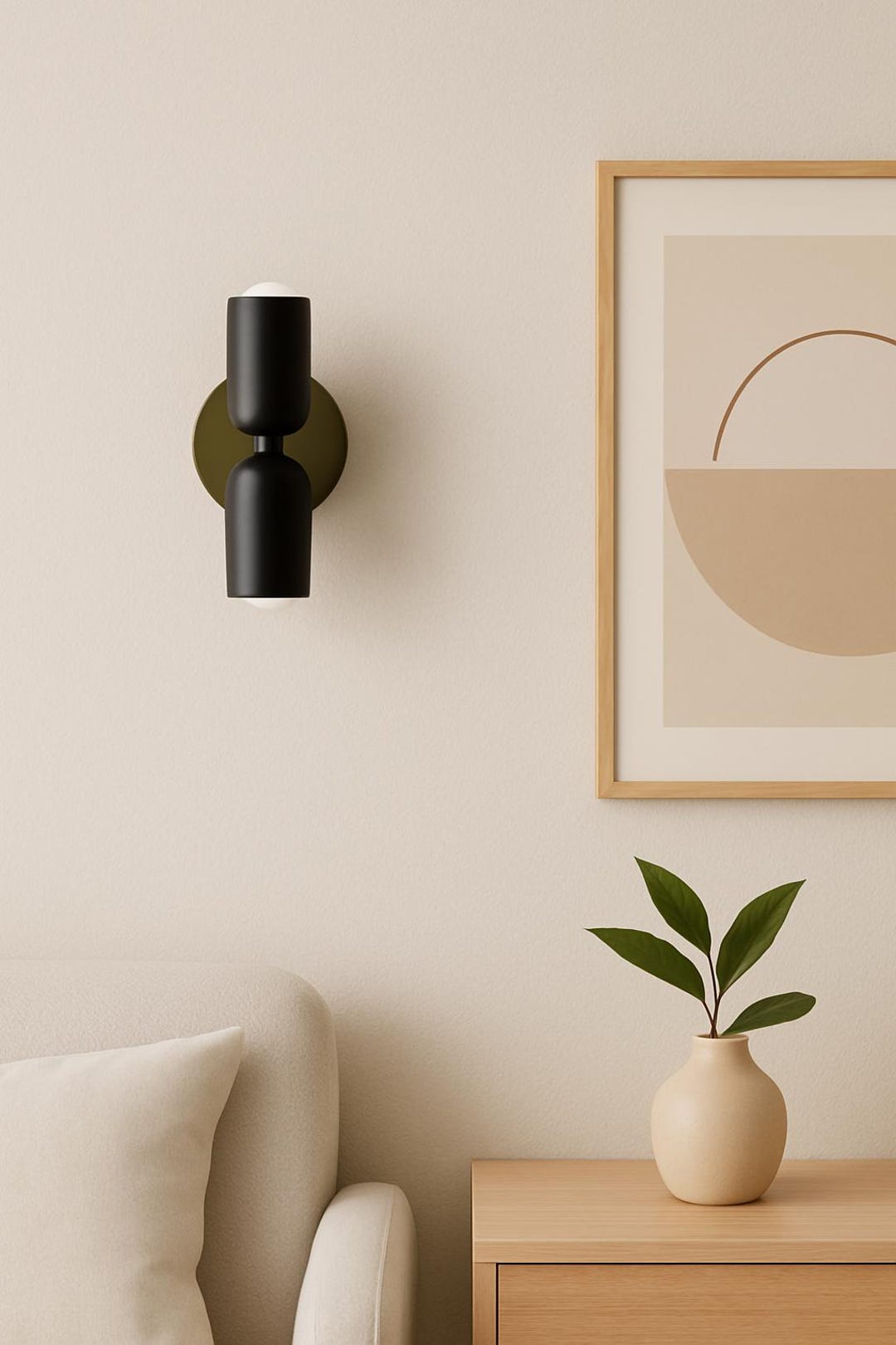 Half-moon Metal Wall Light, Unique Foyer and Study Decor, Modern Light ...
