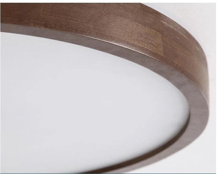 Minimalist Wooden LED Ceiling Lamp, Ultra-thin Modern Flush Mount Light ...