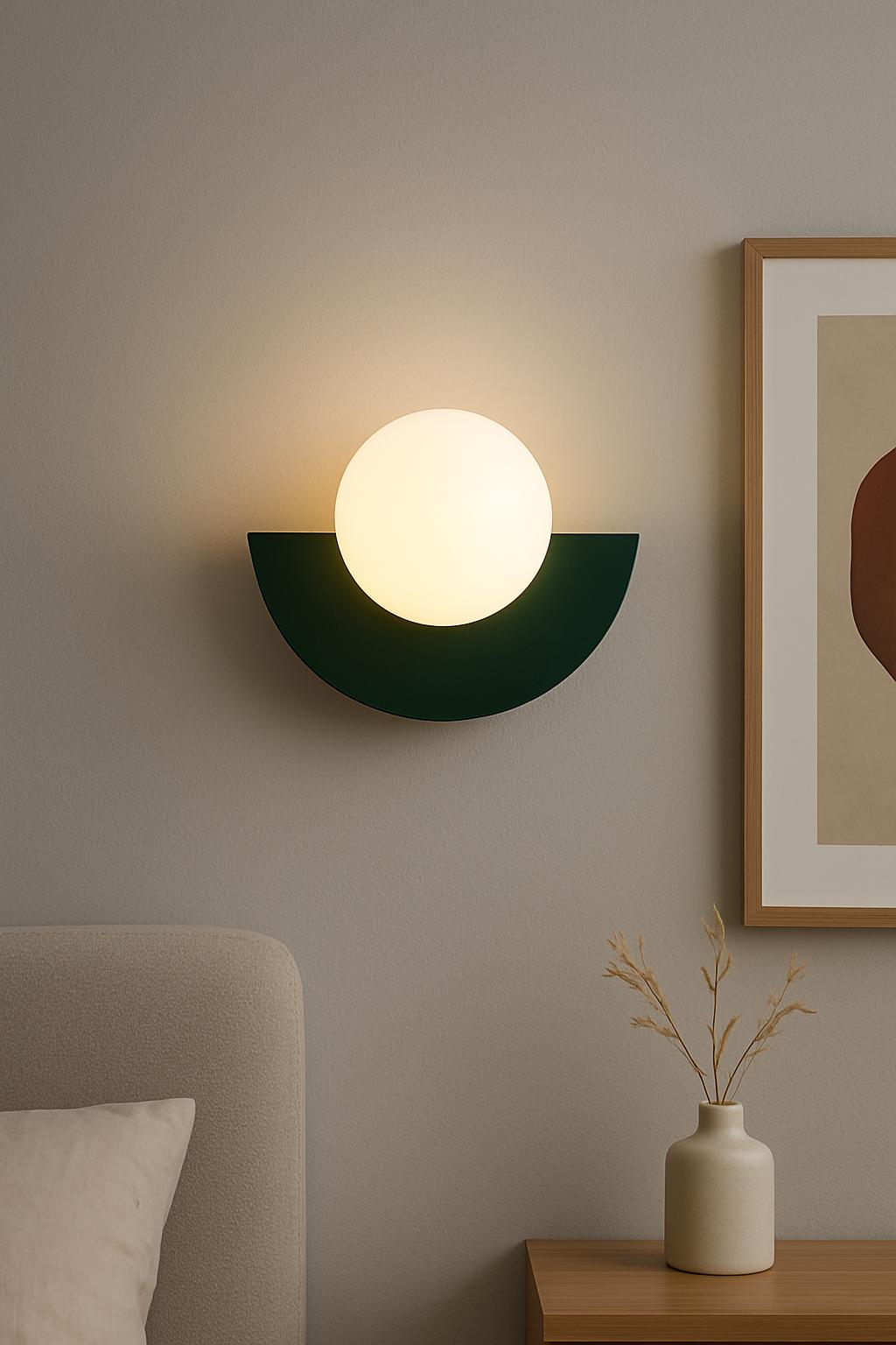Playful Geometric Wall Sconce, Colorful Mid-century Modern Lighting ...