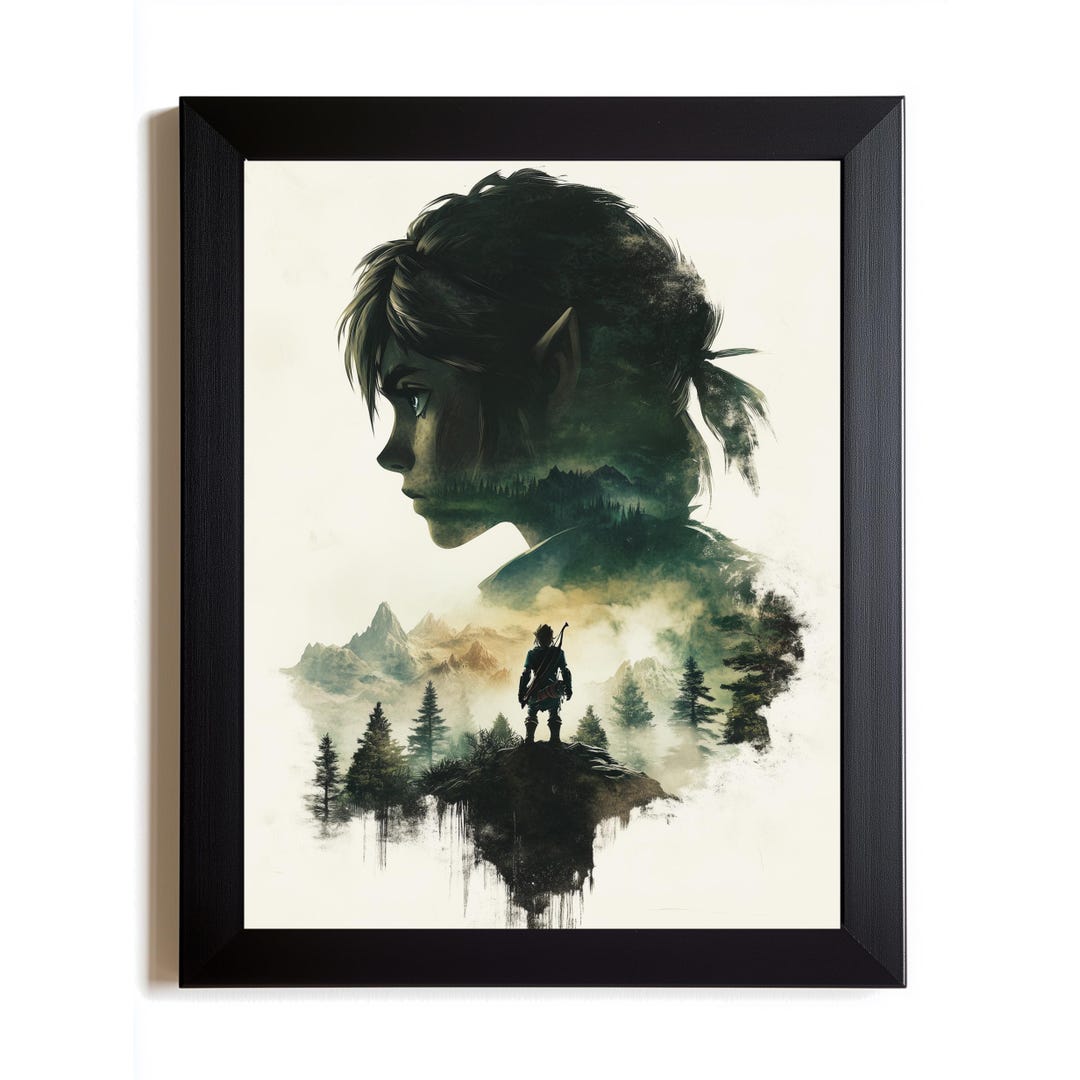 Zelda Art for Boys Room Wall Art Video Games Poster Totk Poster Botw ...