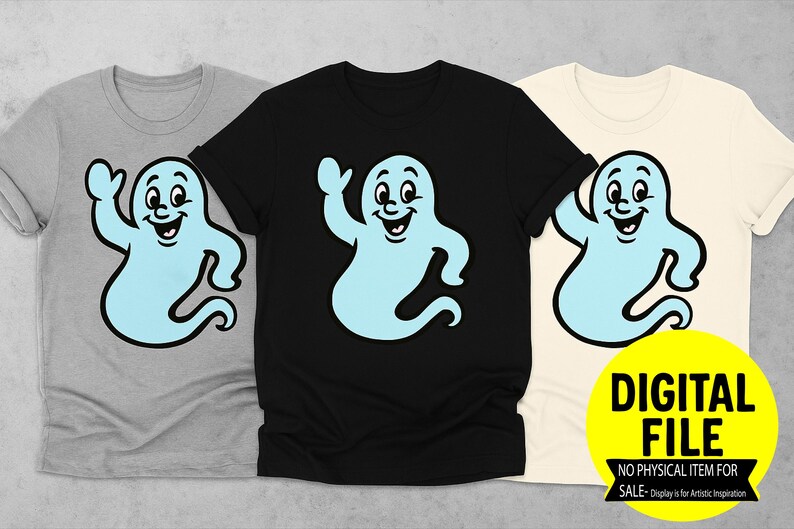 Waving Ghost Line Art – Vintage Halloween Ghost Cutout | DIY Decor ...