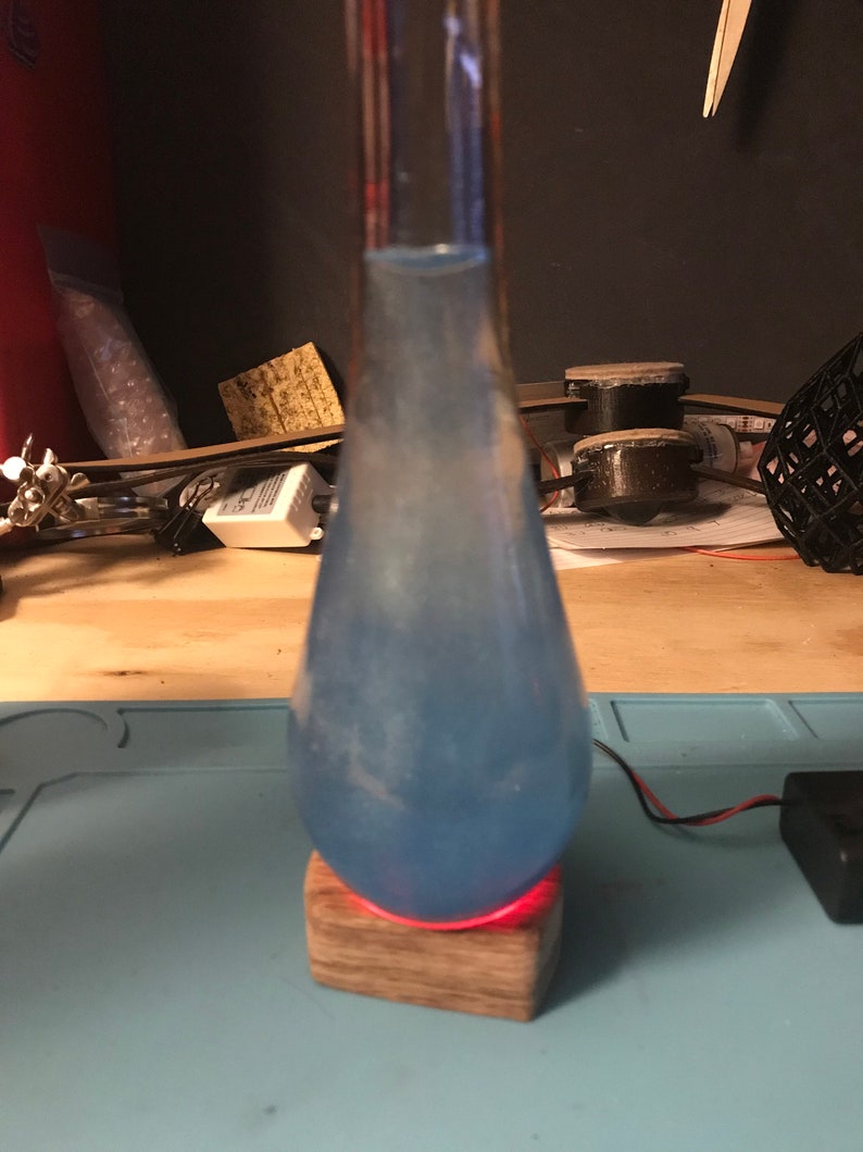 Swirling Blue Potion Bottle Light - Etsy
