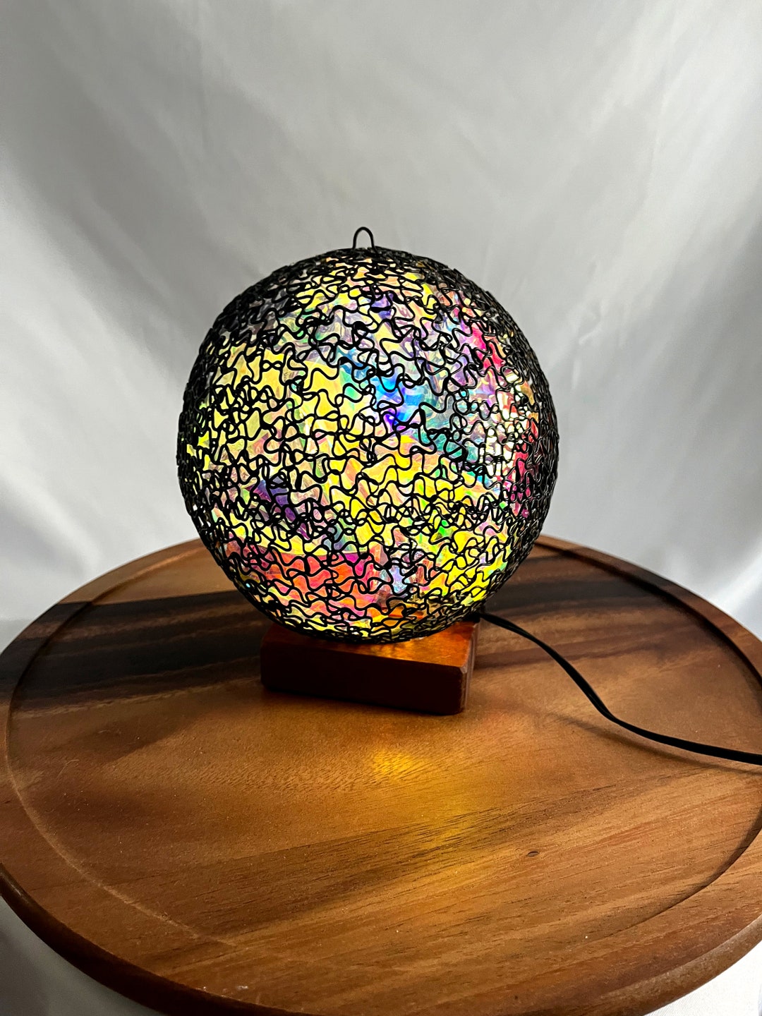 Holographic Sphere Night Light - Truly Unique Piece - Etsy