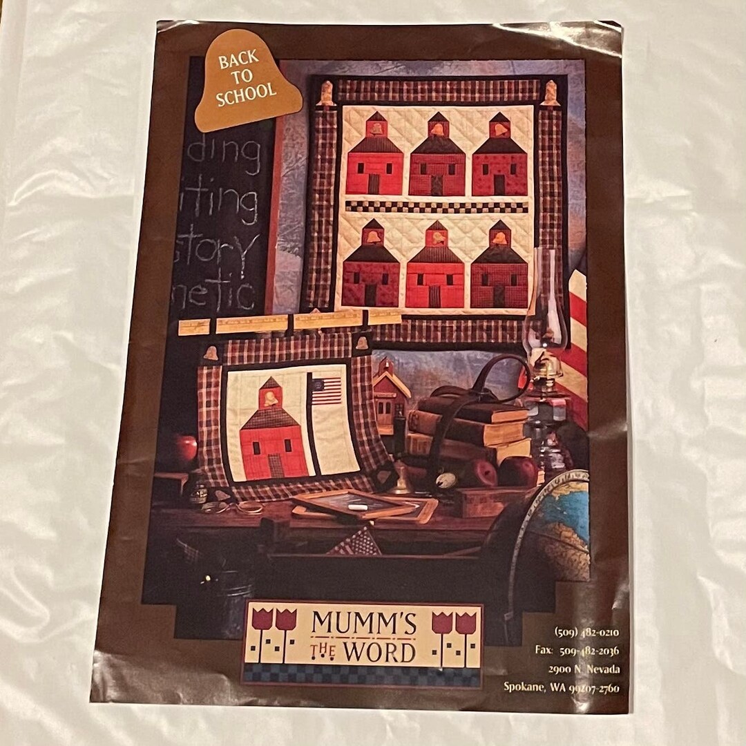 Debbie Mumm Mumm’s the Word Back to School Quilt Pattern Vintage 1994 ...