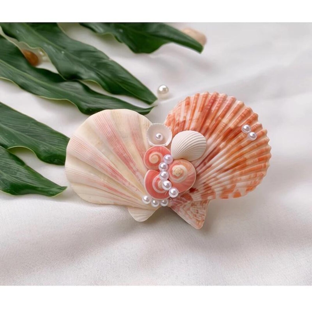 Handmade Seashell Hair Clip – Mermaid Hair Accessory for Beach Wedding ...