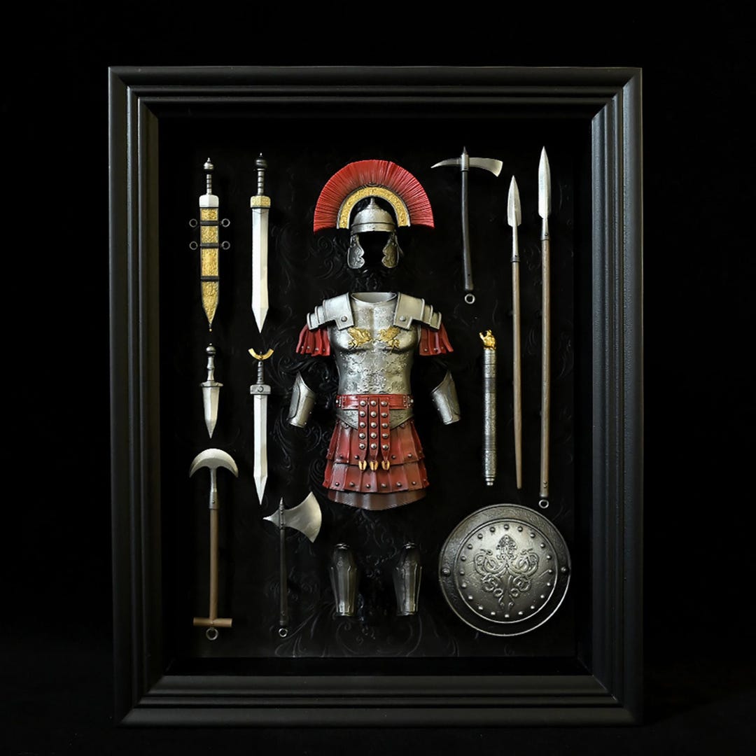 Roman Centurion Armor Picture Frame | Resin Strip Table Decor | Ancient ...