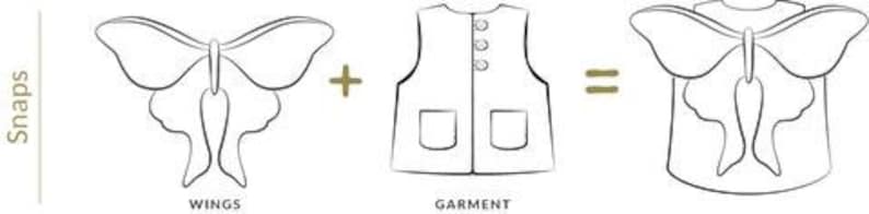 Luna Moth Wings Small & Medium Digital PDF Pattern Video - Etsy