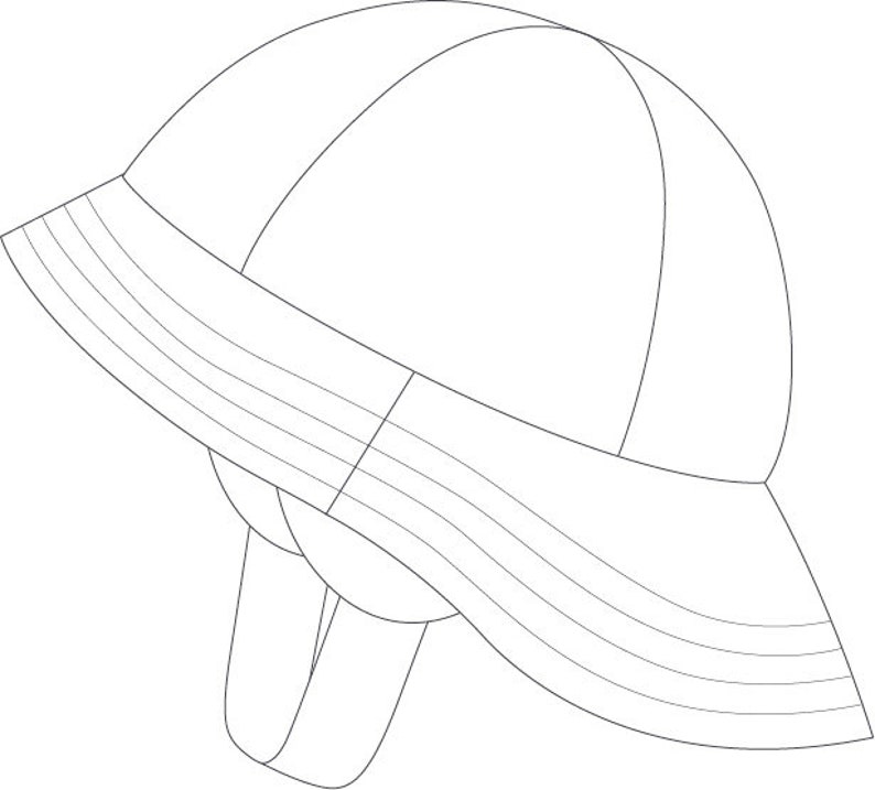 Sou'wester Rain Hat - All Sizes - Digital PDF Sewing Pattern + Video ...