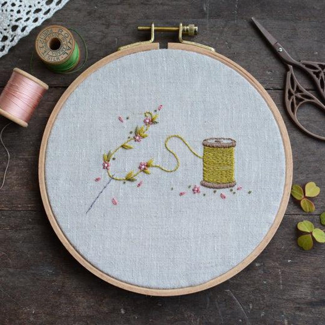 Magic Spool Hand Embroidery Pattern – Floral Vine (digital PDF) - Etsy ...