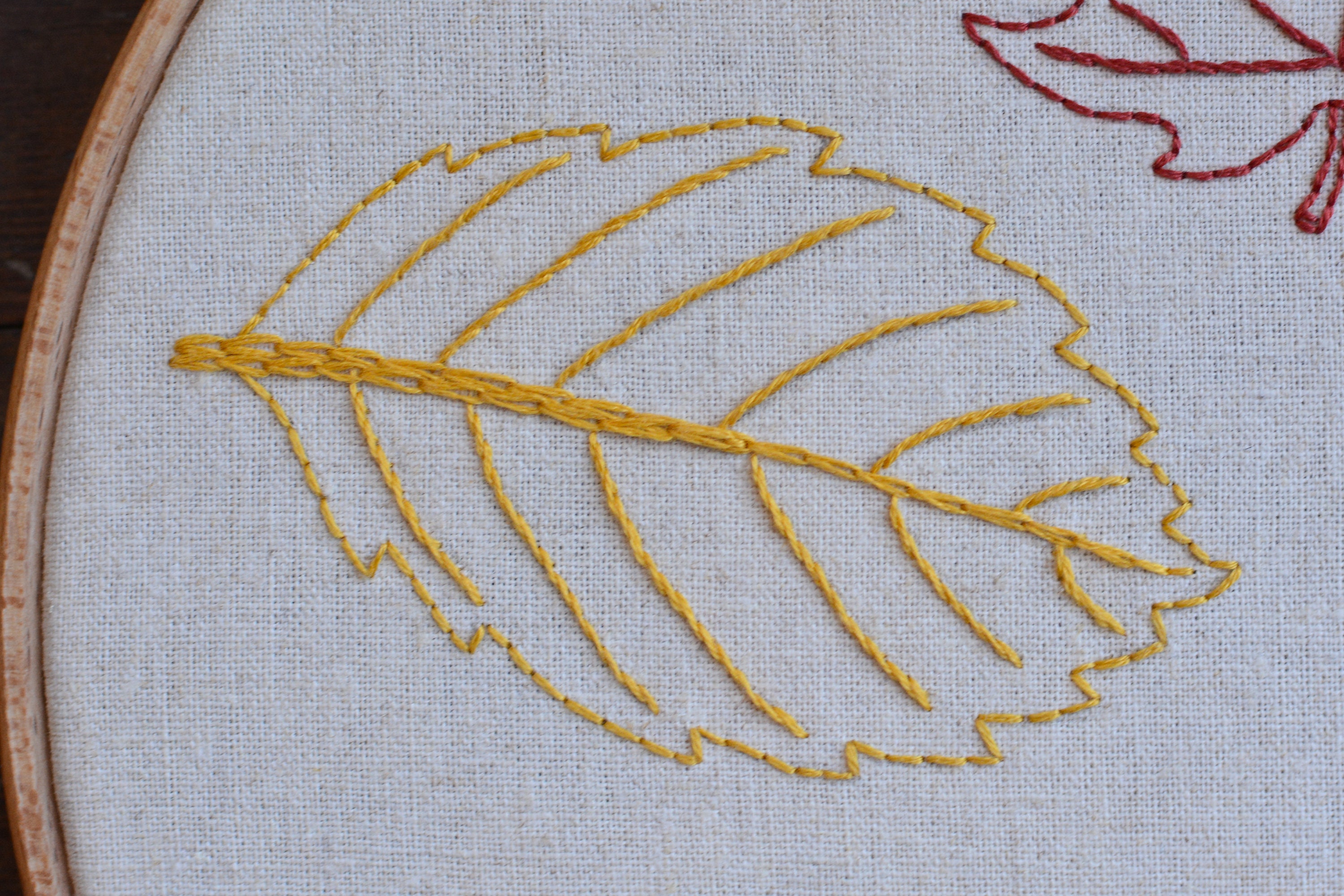 Leaf Embroidery North American Collection Digital PDF - Etsy