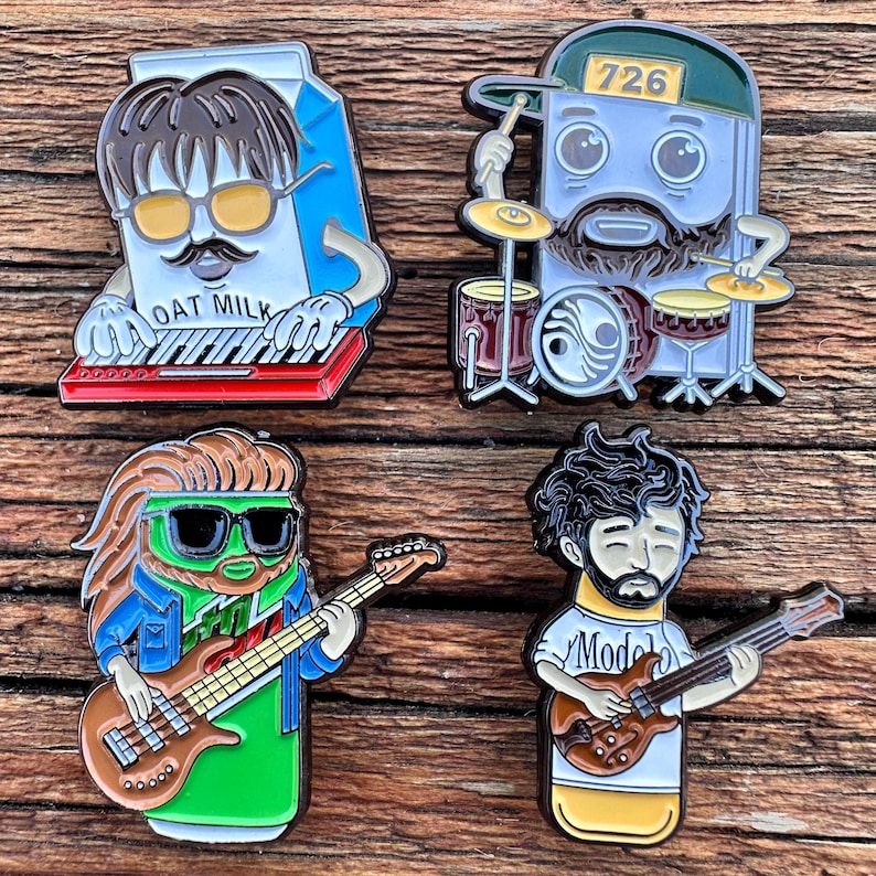 Goose the Band - 4 Band Members - Enamel Pin Set LE70 - Etsy