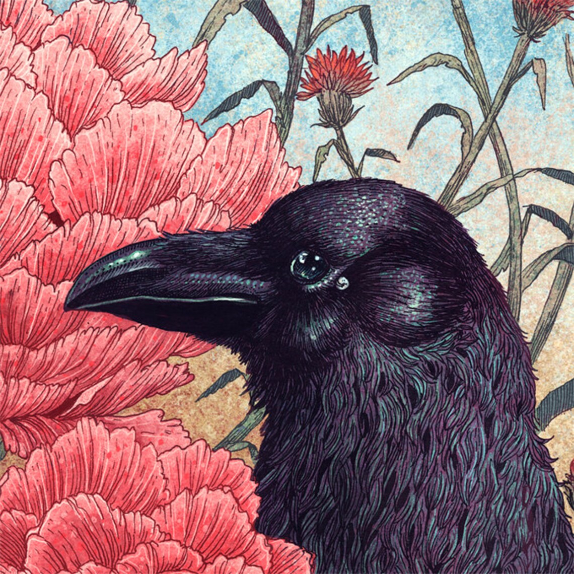 Crow Effigy 8x10 Print - Etsy UK