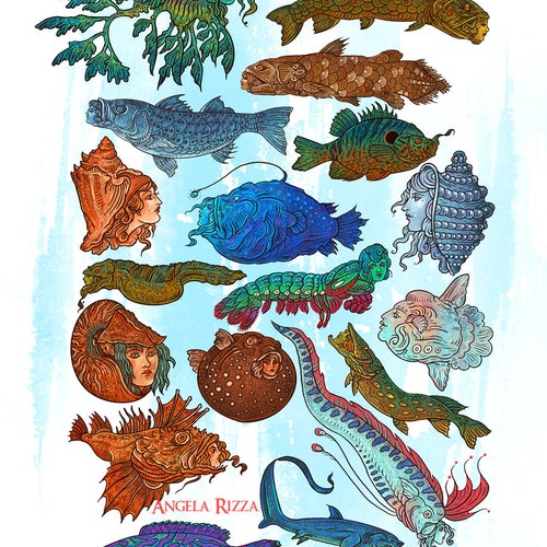 Reverse Mermaids 8x10 Metallic Print - Etsy Canada