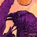 8x10 Raven and Persimmons Metallic Print - Etsy