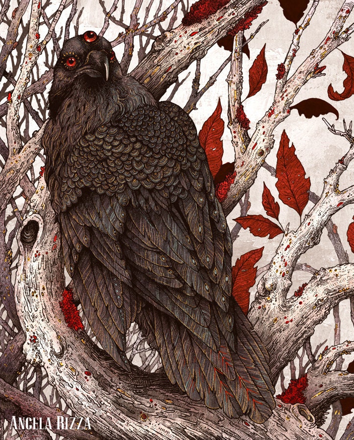 Three Eyed Raven Tattoo