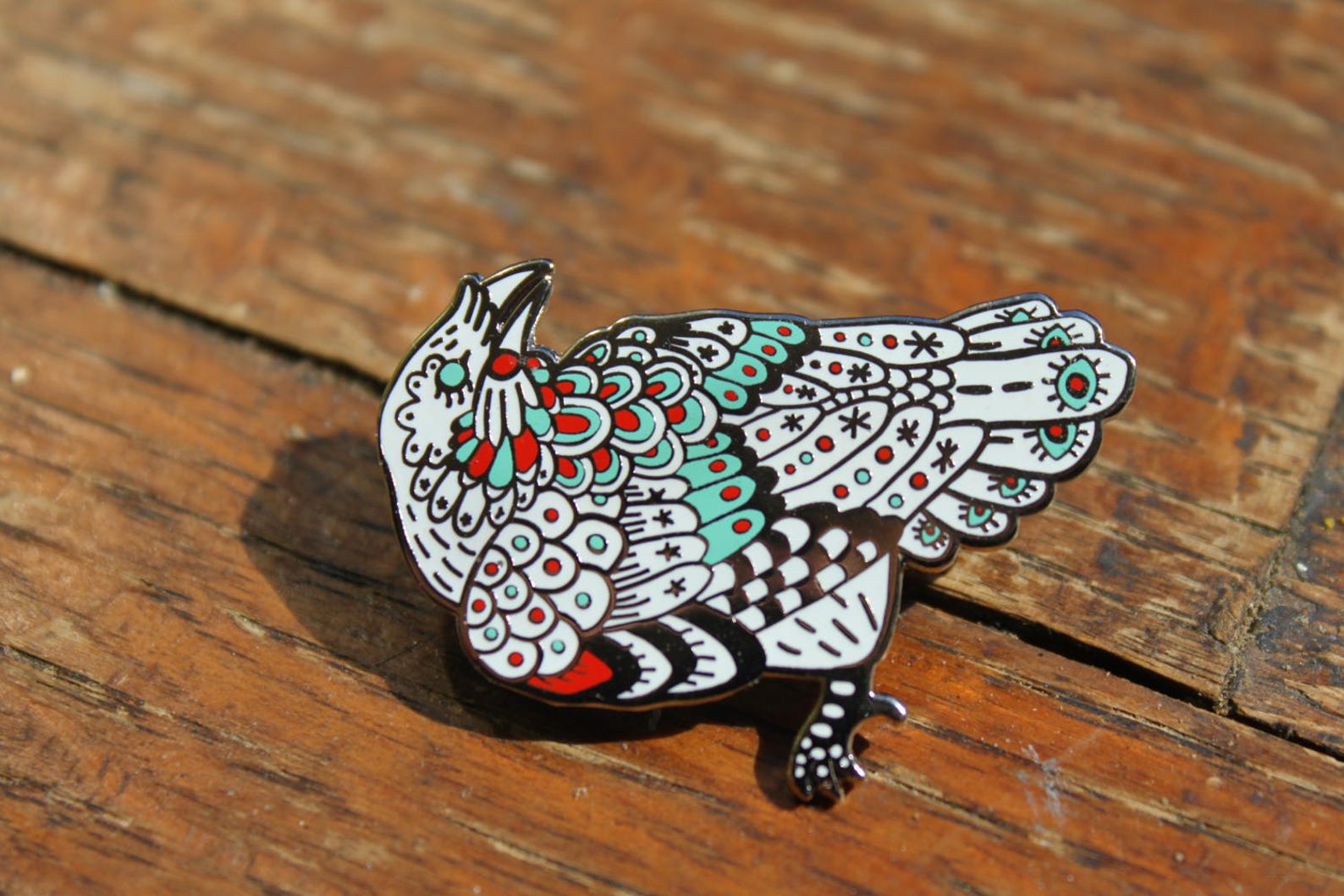 Enamel Raven Pins - Etsy