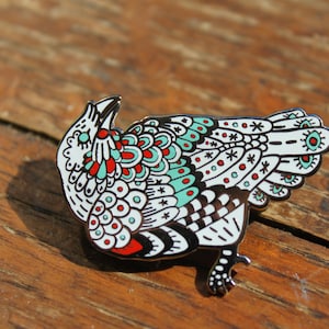 Enamel Raven Pins - Etsy