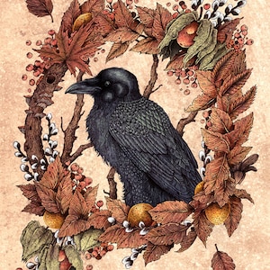November Raven 8x10 Print - Etsy