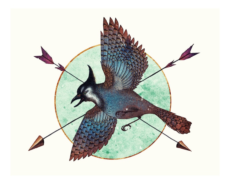 The Mocking Jay II 8x10 Print | Etsy