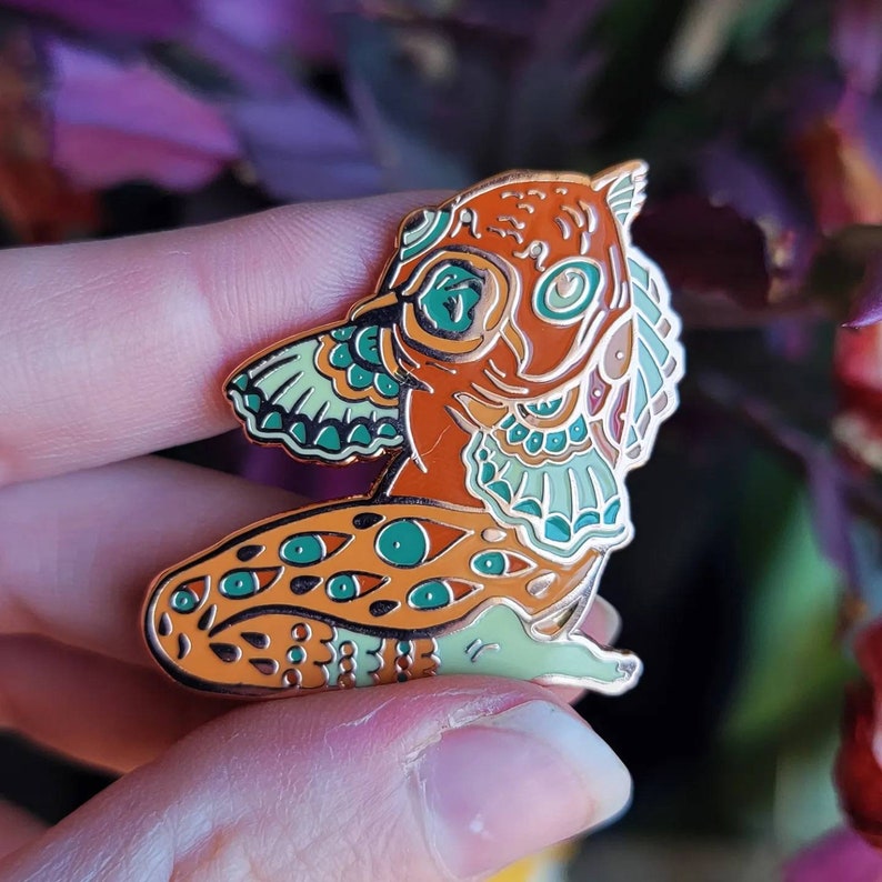 Reverse Mermaid Rose Gold Enamel Pins - Etsy