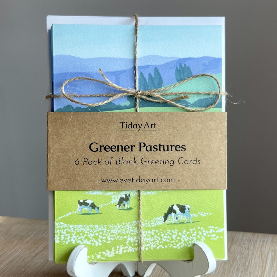 Cow Greeting Cards - 6 Unique Designs - Pennsylvania Inspired - Etsy
