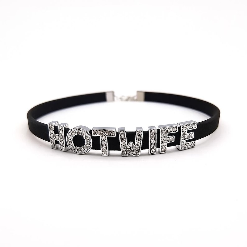 Custom Name Velvet Choker, Personalized Rhinestone Letter Necklace ...