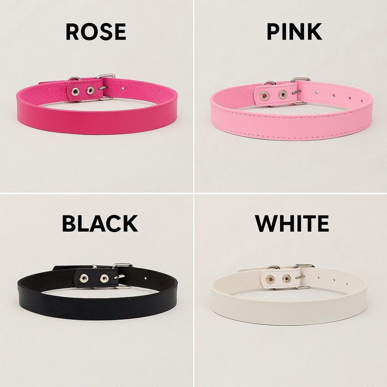 Custom Women Choker Collar, Name Choker Collar, Cosplay Initial Letters ...