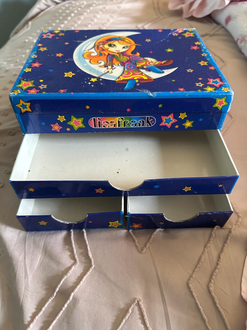 Vintage Lisa Frank Hippie Star Moon Girl Organizer RARE - Etsy