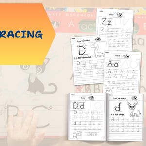 Alphabet A to Z Worksheet Bundle | 208 Printable Pages | Letter Tracing ...