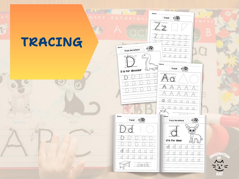 Alphabet A to Z Worksheet Bundle | 208 Printable Pages | Letter Tracing ...