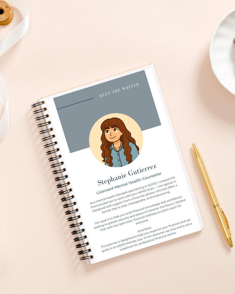 ADHD Budget Planner Printable | Simple Monthly Money Tracker | Easy ...