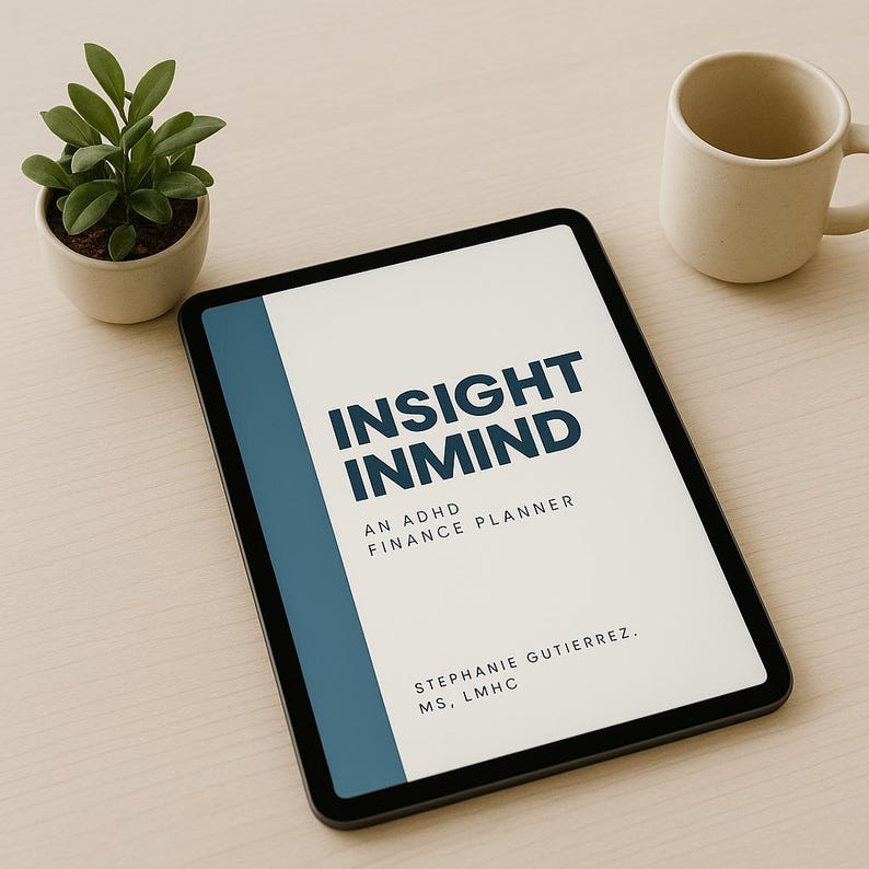 ADHD Budget Planner Printable | Simple Monthly Money Tracker | Easy ...