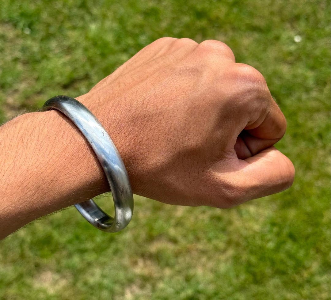 Sikh Sarbloh Kara Pure Iron Kada Round Smooth Thick Bangle Singh Kaur ...
