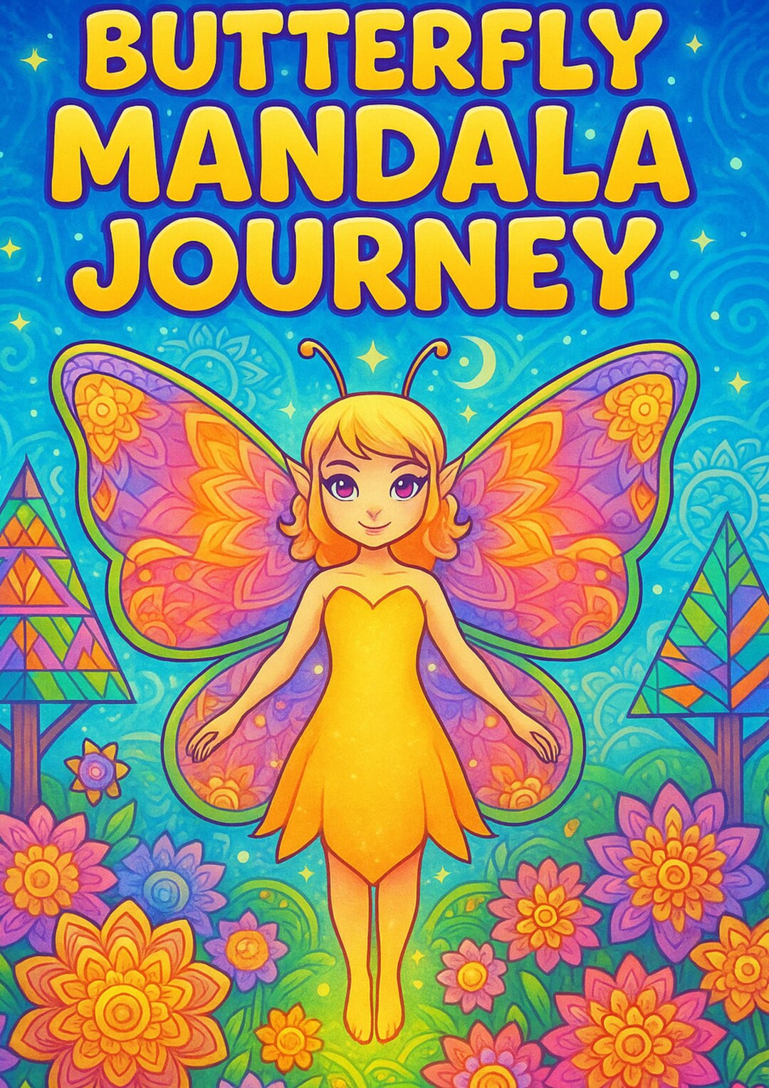 Butterfly Journey Mandala Coloring for Mindfulness and Relaxation - Etsy