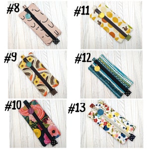 Floral Pencil Pouch/ Attachable Zipper Pouch/ Journal Pens/ Pen Pouch ...