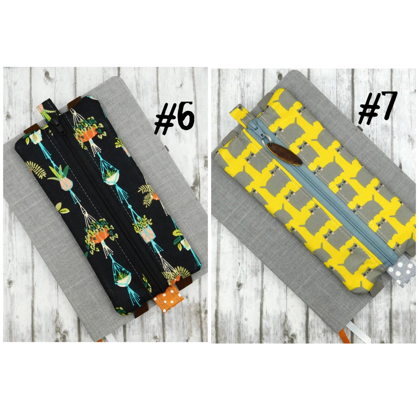 Floral Pencil Pouch/ Attachable Zipper Pouch/ Journal Pens/ | Etsy