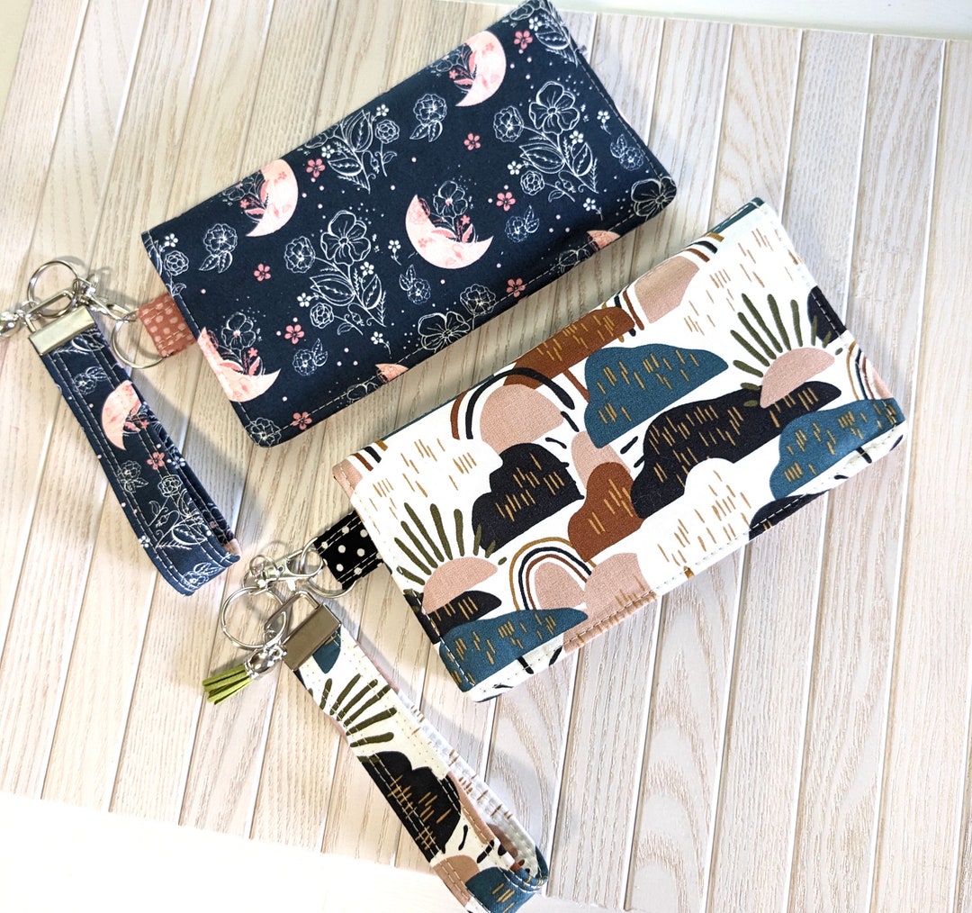 Women Long Wallet/ Fabric Wallet/ Clutch Wallet/ Wallet Organizer/ Slim ...