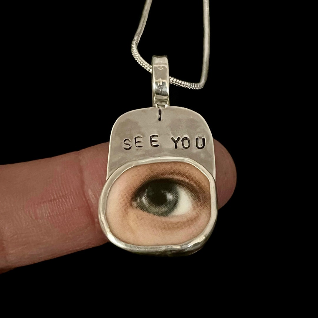 Eye Necklace, Ceramic Necklace, Jewelry for Women, Handmade Gift, I See ...